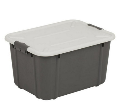 Storage Box with lid Clip Locking BPA Free Large Small Home Organizer ...
