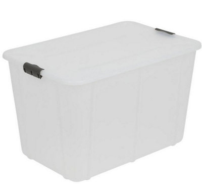 Storage Box with lid Clip Locking BPA Free Large Small Home Organizer ...