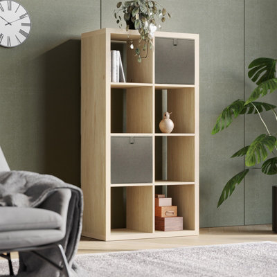 Storage Cube Light Oak Effect 2x4
