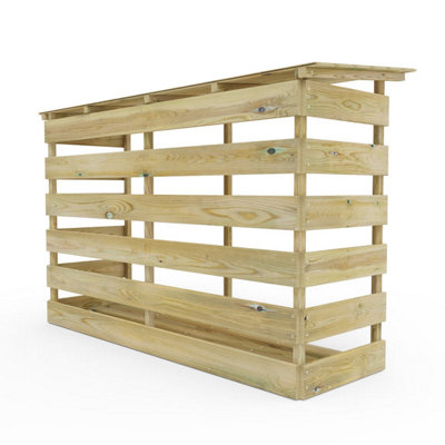 Storehaus Wooden Log Store (Double - 190cm Wide, 123cm Tall)