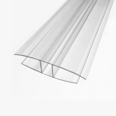 STORM 10mm Clear Polycarbonate Roof Sheets 6000 x 700 mm PK2 + Joiner