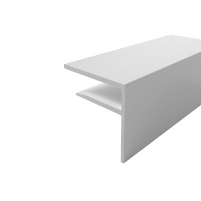 Storm 6.0m 10mm Aluminium F Section White