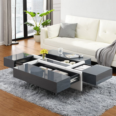 Storm Coffee Table High Gloss Coffee Table for Living Room Centre Table Tea Table for Living ...