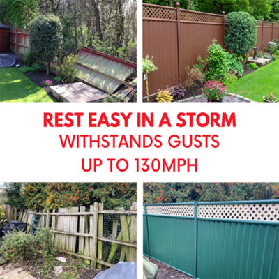 STORM READY MAINTENANCE FREE 25 YR GUARANTEE COLOURFENCE EXTRA WIDE ...