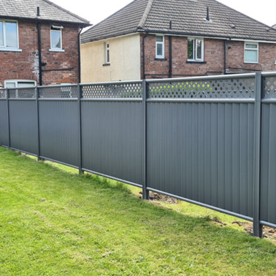 Storm Ready Maintenance Free 25 yr Guarantee ColourFence Extra Wide ...