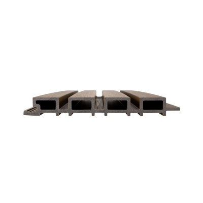 STORM Slatted Composite Cladding 3.6m Teak, Pack of 4 (approx 2.8 m2)