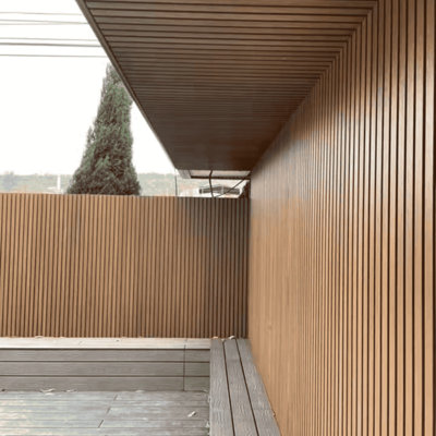 STORM Slatted Composite Cladding 3.6m Teak, Pack of 4 (approx 2.8 m2)