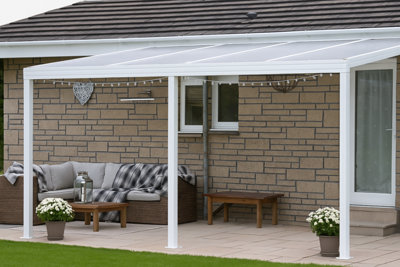 STORM Tassat Lean-to Canopy Kit (3.1m width x 2.5m projection) White