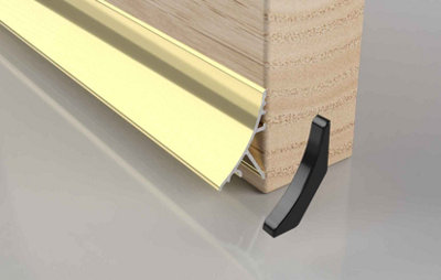 Stormguard 32mm Rain Deflector 838mm Long - Gold Finish | DIY at B&Q