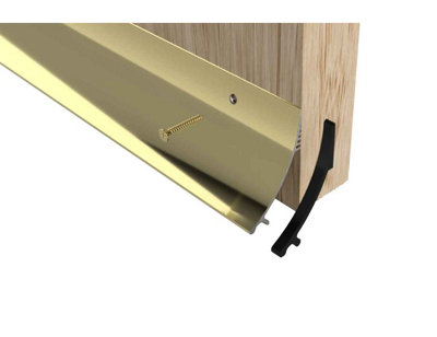 Stormguard 63mm Rain Deflector 838mm Long - Gold Finish