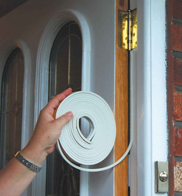 Stormguard EPDM Draught Proof "D" Profile 3-5mm gaps 5m - White