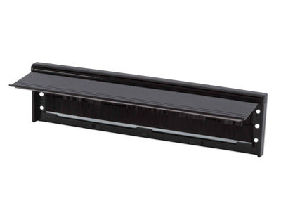 Stormguard Letterbox Cover Draught Excluder - Metal - Black with cover