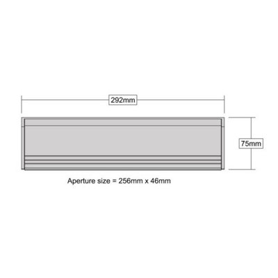 Stormguard Letterbox Cover Draught Excluder - Metal - Chrome with cover