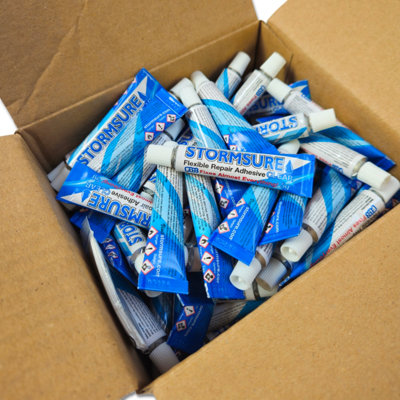 Stormsure Flexible Repair Adhesive Mega Pack: 100 x 5g Clear Tubes for ...