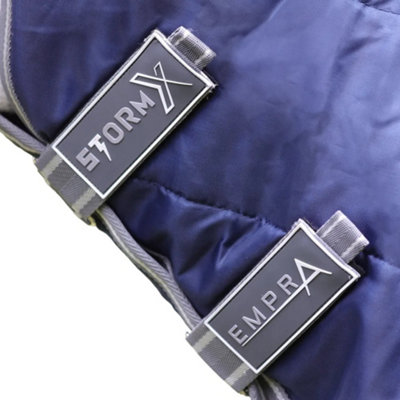 StormX Empra Combi Combo Neck 100g Horse Stable Rug Navy (4 9")
