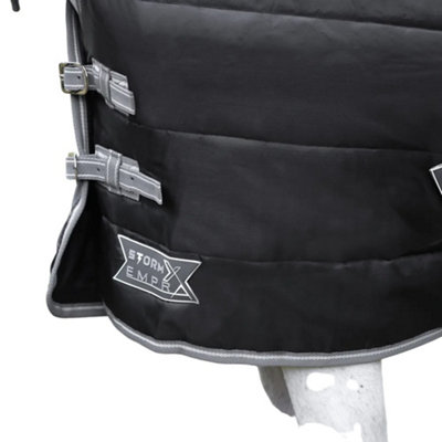 StormX Empra Combi Combo Neck 200g Horse Stable Rug Black (6 6")
