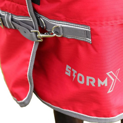 StormX Empra Combi Combo Neck 300g Horse Turnout Rug Red (5 9")