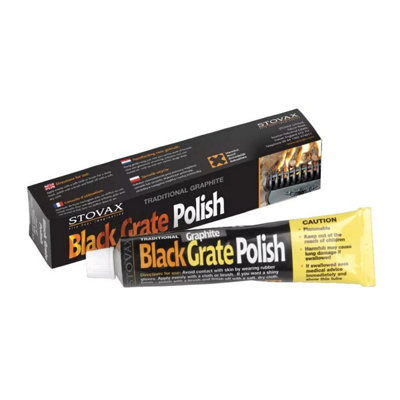 STOVAX BLACK GRATE GRAPHITE POLISH 75ML - RESTORES & PROTECTS CAST IRON ...