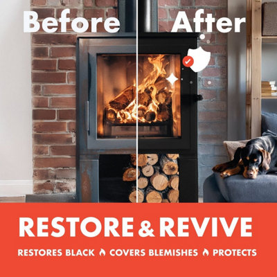 Stove Polish For Log Burners & Grates, Stove Paint Alternative (250ml)