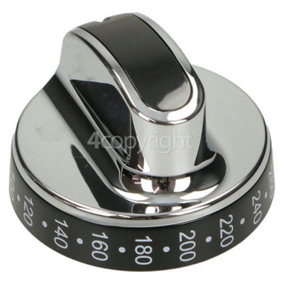 Stoves Genuine Top Oven Control Knob - Chrome - STV083157009