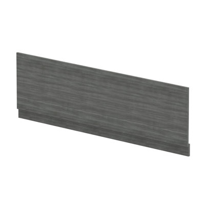 Straight Bath MFC Front Panel & Plinth - 1800mm - Woodgrain Anthracite ...