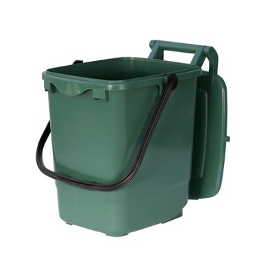 Straight - Kerbside Food Waste Caddy - 23L - Green | DIY at B&Q