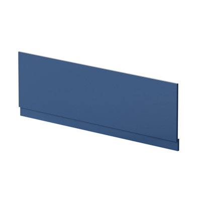 Straight Reversible Bath Front Panel & Plinth - 1700mm - Satin Blue ...