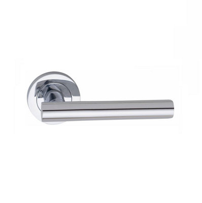 Straight T-Bar Bathroom Door Handle Set Thumbturn and Mortise Lock ...