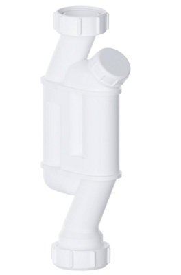 Straight Through Trap - 32mm Pedestal Trap 1.1/4" with Cleaning Eye for ...