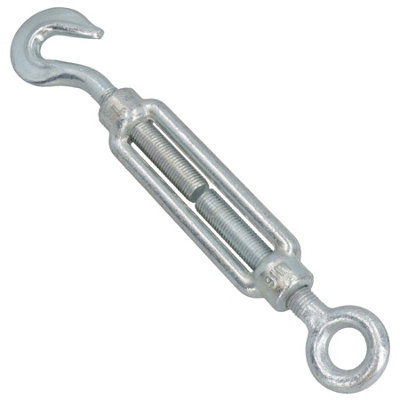 Straining Screw / Turnbuckle Hook to Eye Galvanised Rigging M16 DK64