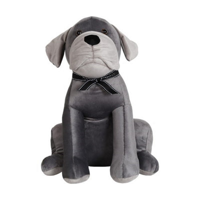 Straits Grey Dog Decorative Door Stop