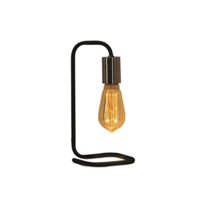 Straits Single Bulb Metal Tube Table Lamp