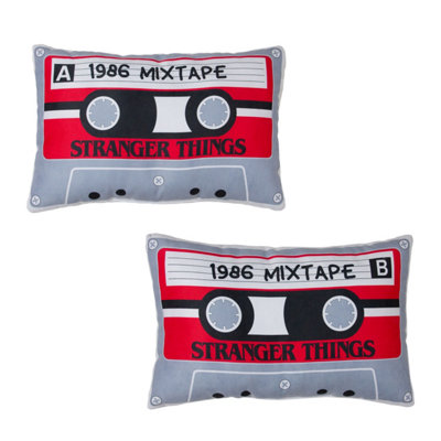 Stranger Things Casette Shaped Filled Cushion