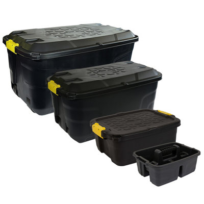 Strata Heavy Duty Bundle 2 - Set of 4- Box 145L, 75L, 24L, Caddy