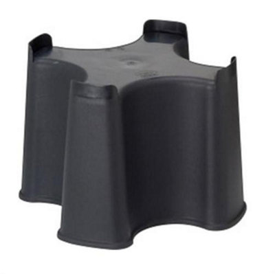Strata Slim Space Saver Water Butt Stand Black Plastic Stand For 100L ...