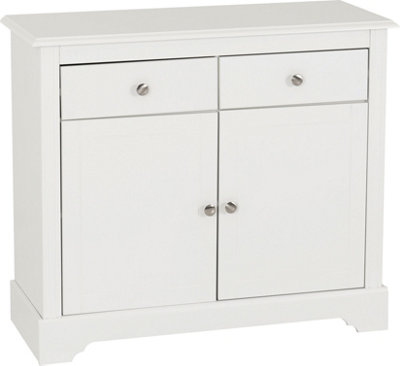 Stratford 2 Door 2 Drawer Sideboard White Shabby chic