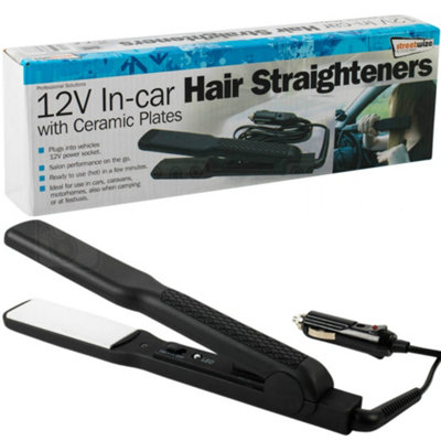 Streetwize 12V Hair Straighteners In-car With Ceramic Plates Camping ...