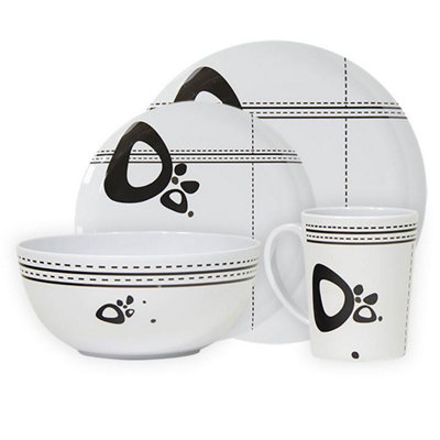 Streetwize Camping Caravan Picnic Fishing Travel Melamine 16pc Dining ...