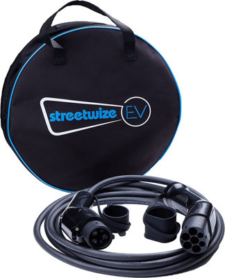 Streetwize Electric Vehicle Charging Cable Type 1 to Type 2 7.4kw ...