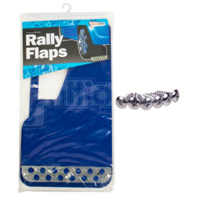 Streetwize Rally Flaps Mud Flaps Blue Splash Fixing Simple Guard Clean ...
