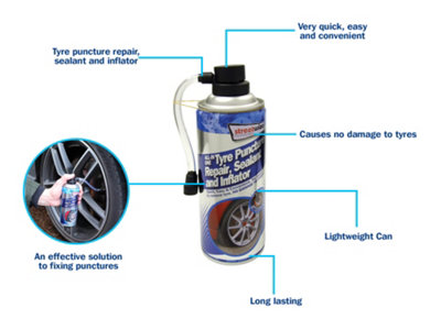 Streetwize Tyre Sealer / Inflator 450ml