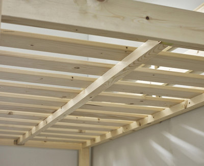 Strictly Beds and Bunks Pandora Heavy Duty Triple Sleeper Pine Bunk Bed ...