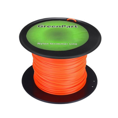 Strimmer Line 3mm x 100m Heavy Duty Round Brushcutter Cord 3mm Dia 100m ...