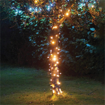 String Lights Black Rubber IP65 5m 40 LED Copper Gold
