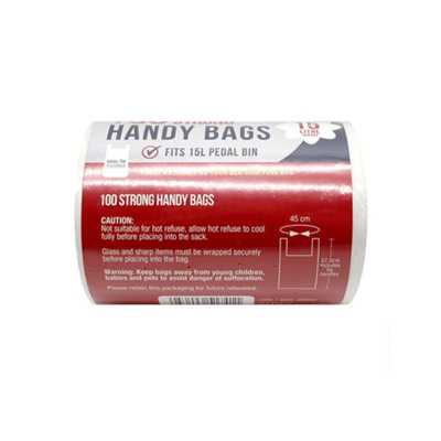 Strong Handy Bags 15L 100S x 2 Pack