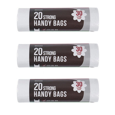 Strong Handy Bin Bag 30L 20S x 3PACK