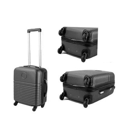 Strong Hard Shell ABS Constructed Hand Cabin Small (360) 4 Wheel Dark ...