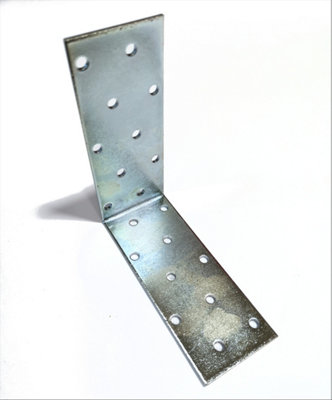 Buy Strong Metal Strap Anchor Corner Brackets Galvanised - Size ...