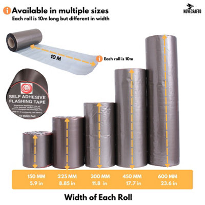 Strong Self Adhesive Flashing Tape for Roofing 300mm Width,10M Lead ...