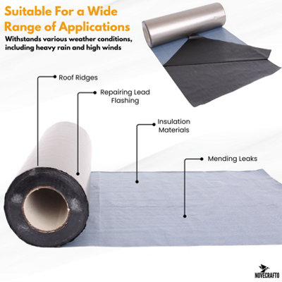 Strong Self Adhesive Flashing Tape for Roofing 450mm Width,10M Lead ...